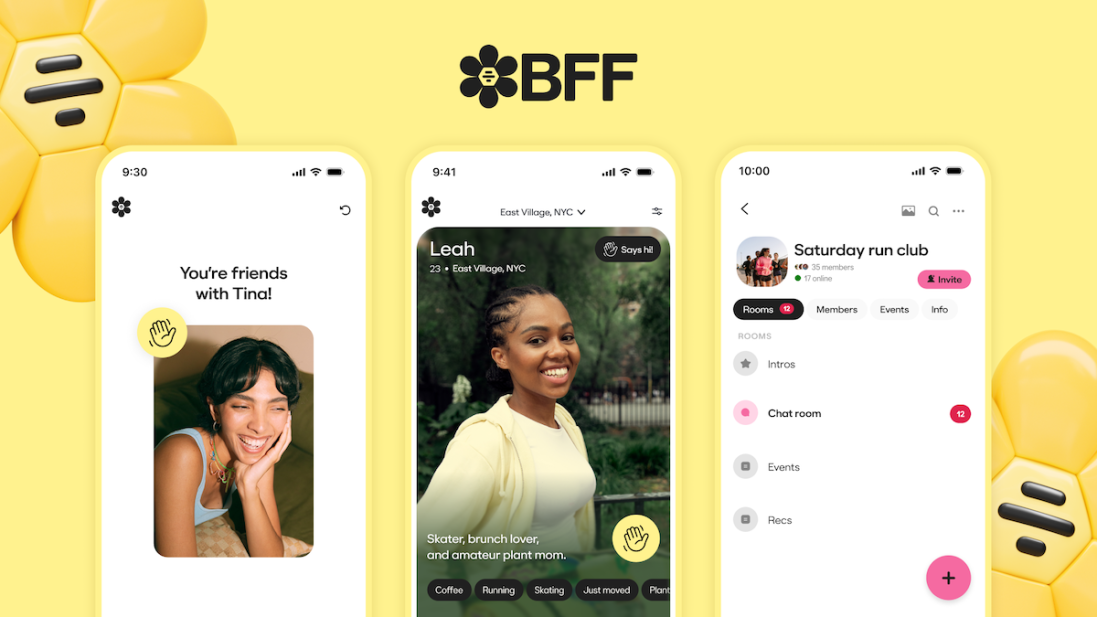 Bumble BFF’s Revamped App Now Focuses on Friend Group