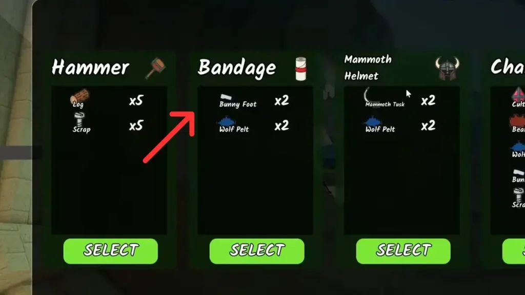 How to Get Bandages in 99 Nights in the Forest (All Methods)