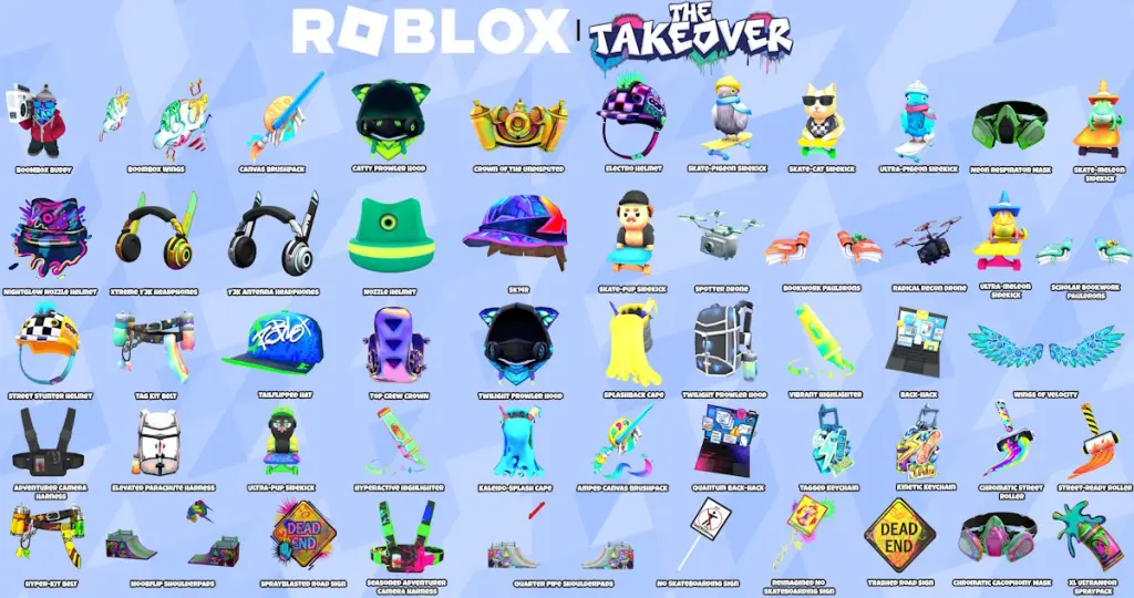 Roblox Takeover Event 2025: All Quests & Free Rewards