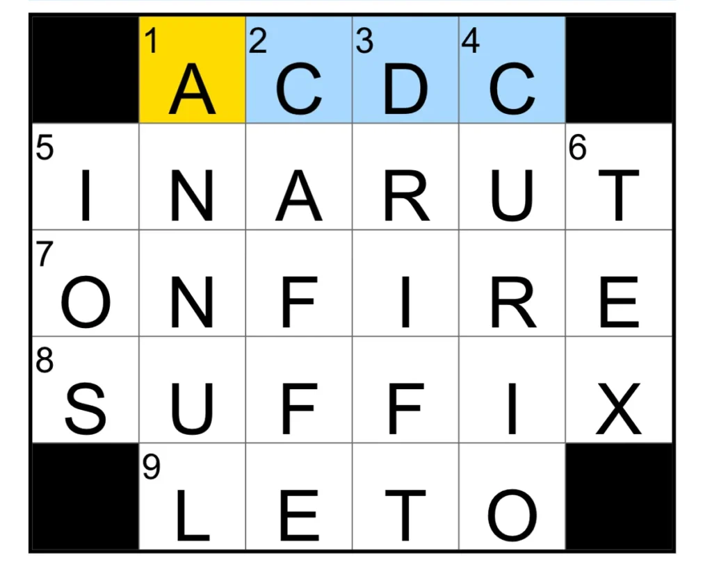 NYT Mini Crossword Answers – Monday, February 2, 2026